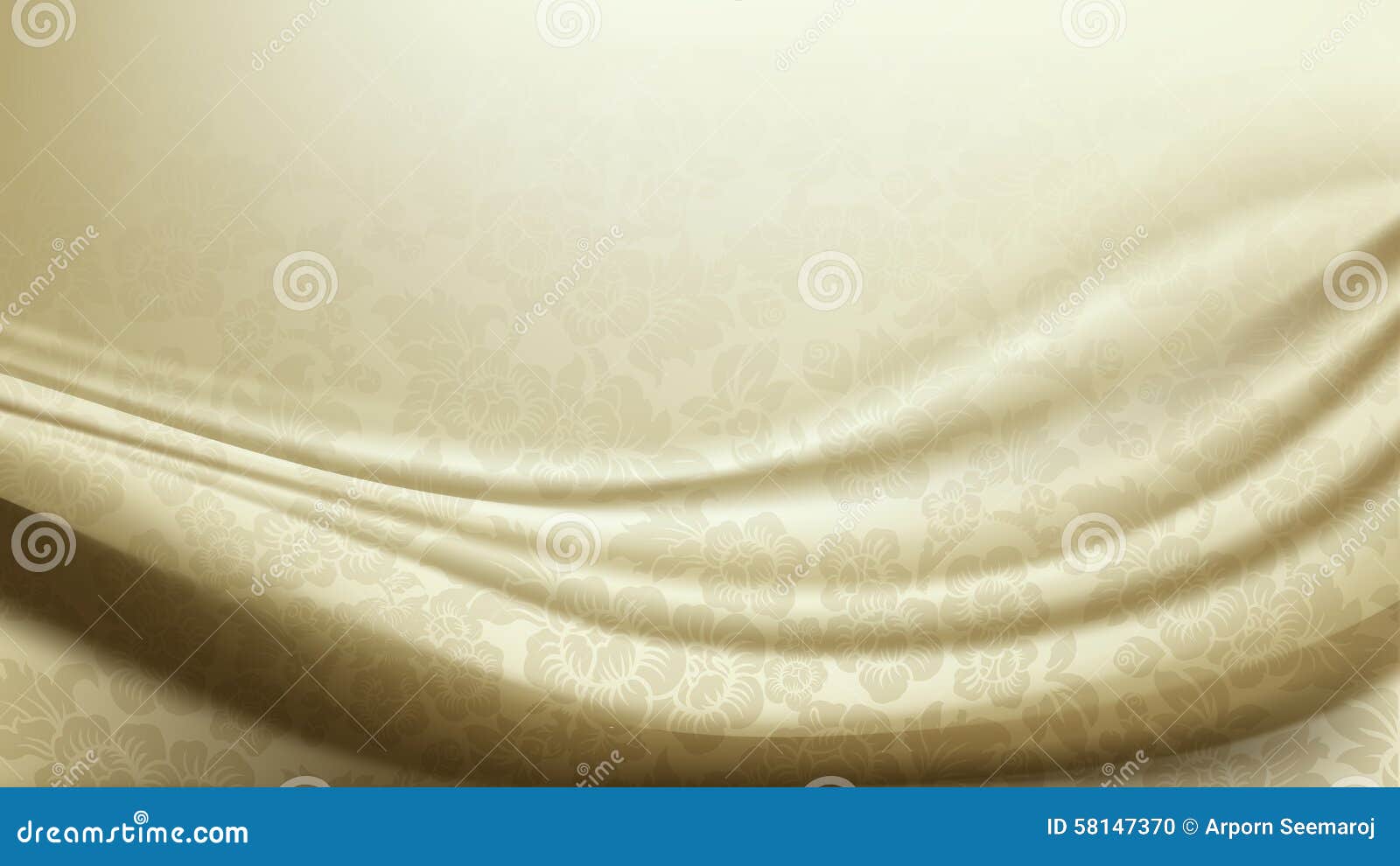 Vector of Patterned Ivory Silk Fabric Background Stock Vector ...