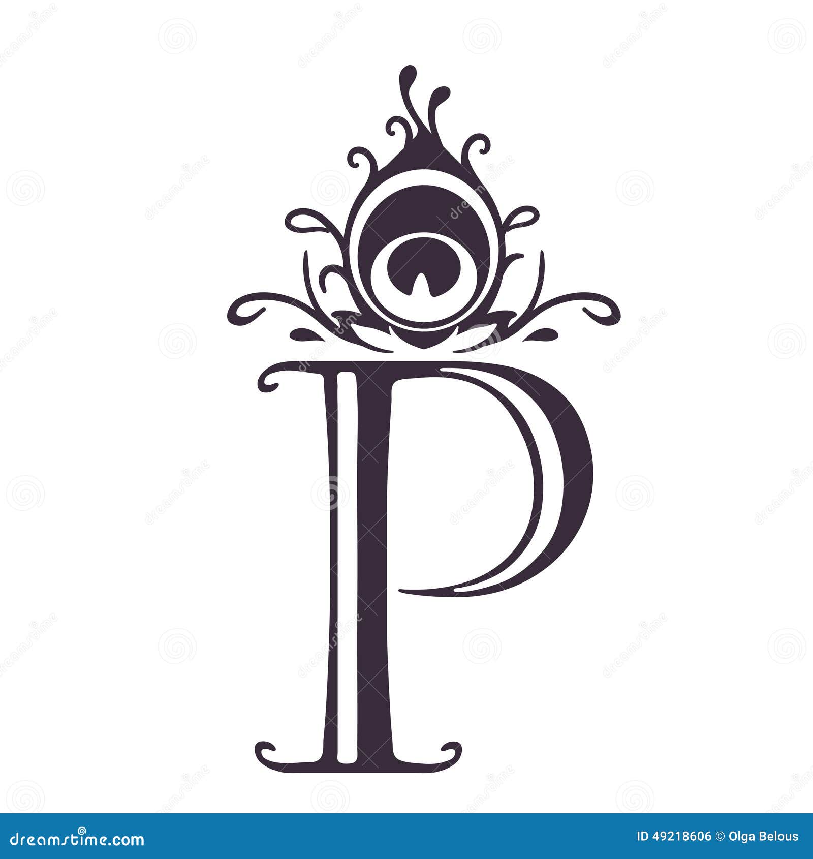 Vector Peacock Feather and P Stock Vector - Illustration of restaurant ...