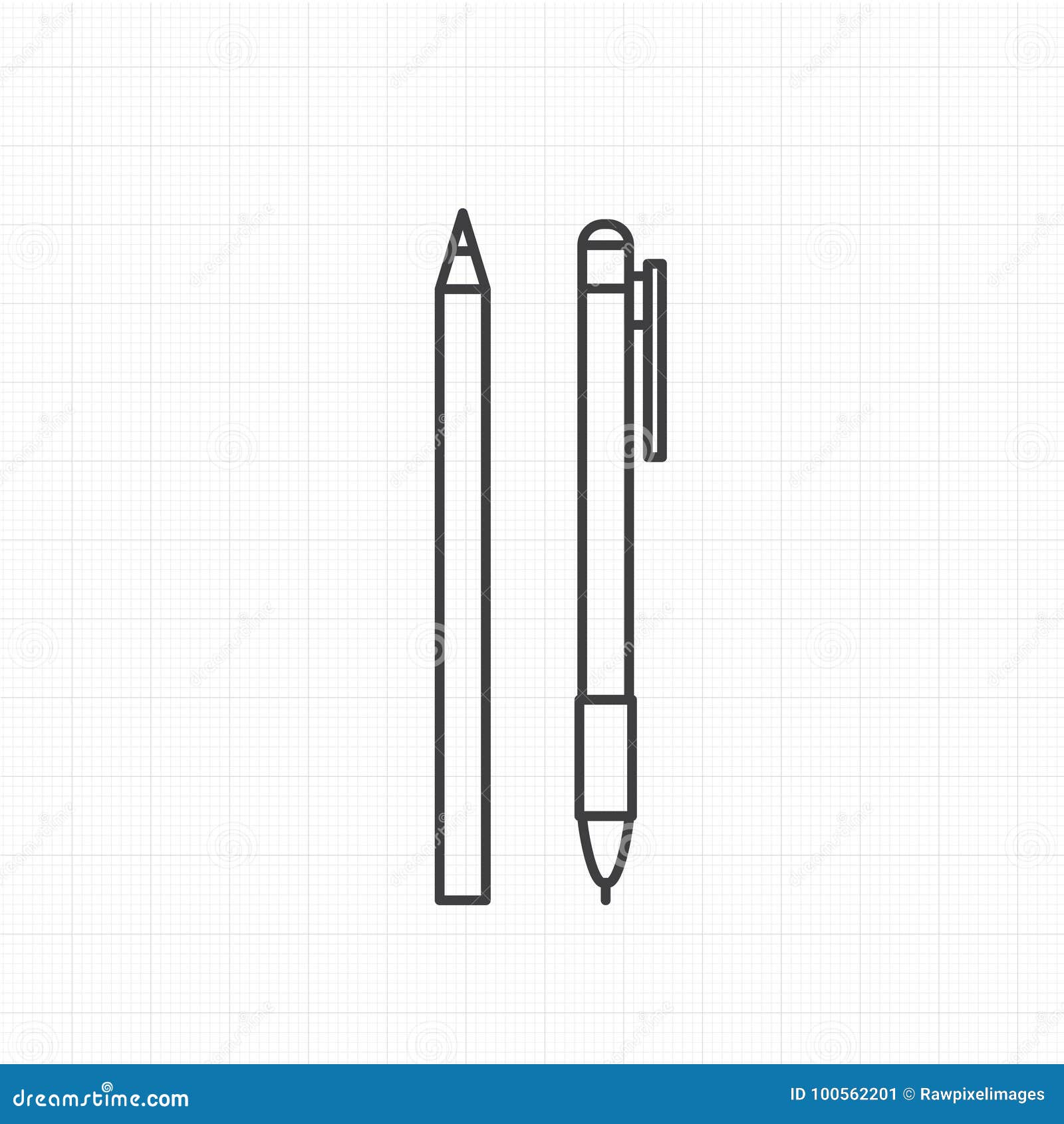 Vector of Pen and Pencil Icons Stock Vector - Illustration of marker ...