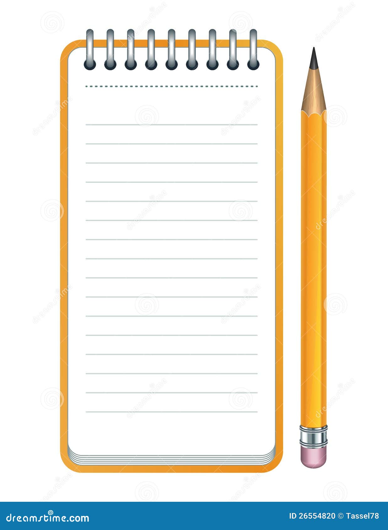 Vector Pencil and Notepad Icon Stock Vector - Illustration of icon ...