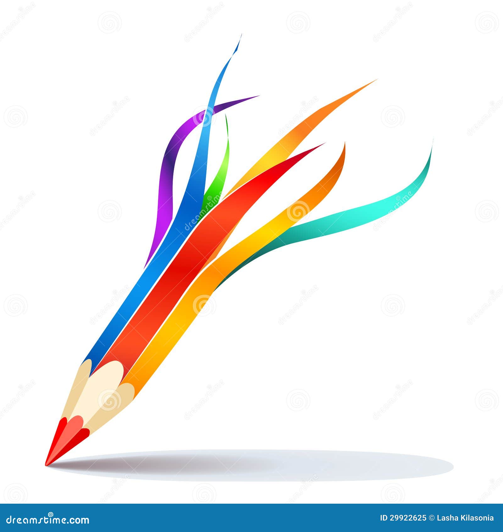 Vector Pencil of Visual Art Stock Illustration - Illustration of ...