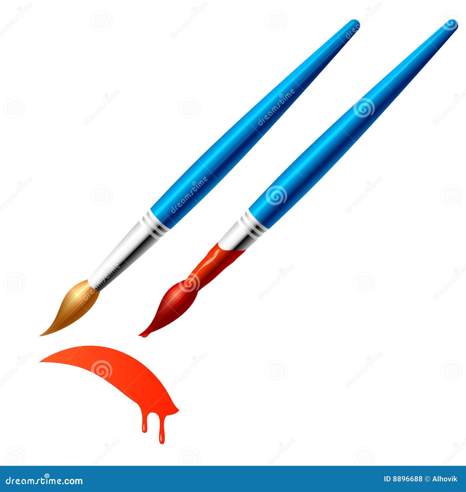 Vector penseel vector illustratie. Illustration of inkt - 8896688