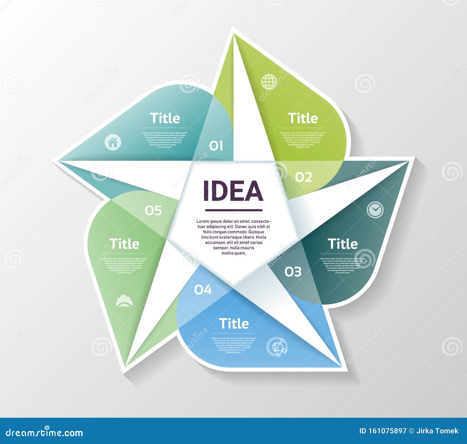 Vector Pentagon Infographic. Stock Image | CartoonDealer.com #71302033