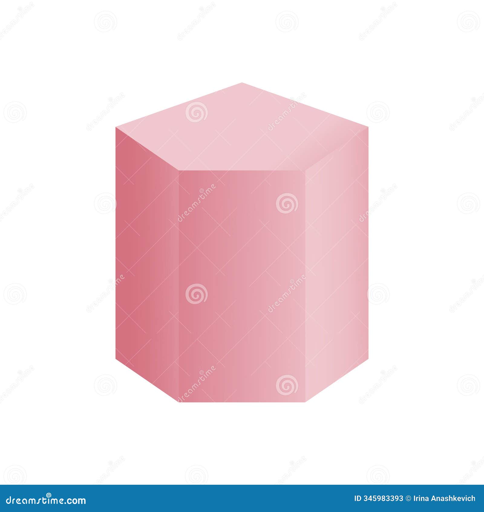 Pentagonal Prism With Five Rectangular Faces Background For Cosmetic ...