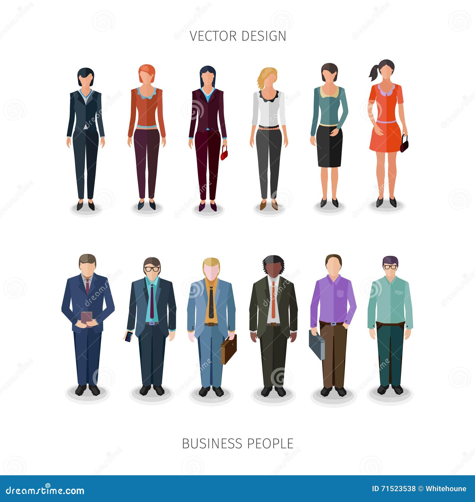 Vector people collection stock vector. Illustration of large - 71523538