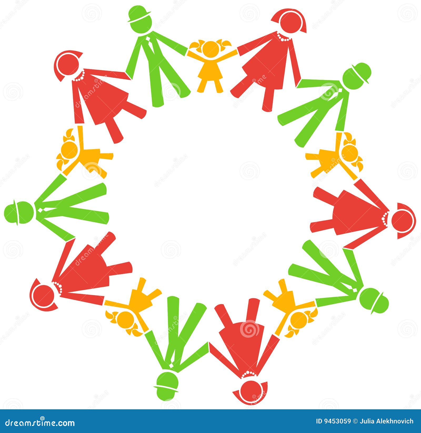 Vector people hold hands stock vector. Illustration of doughier - 9453059