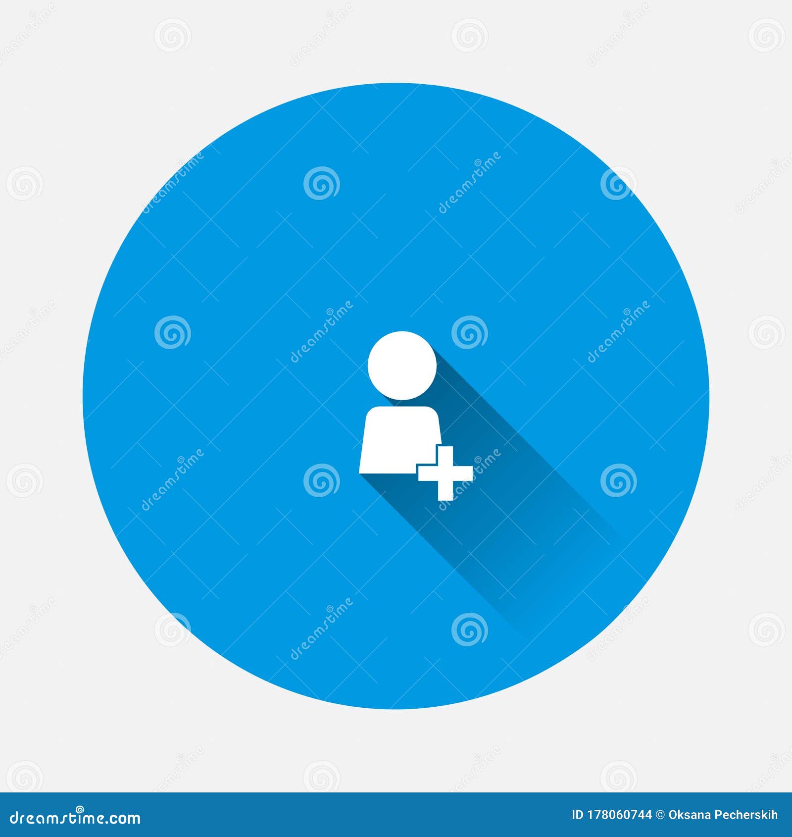 Vector People Icon. People Chat Interaction Symbol Icon on Blue ...