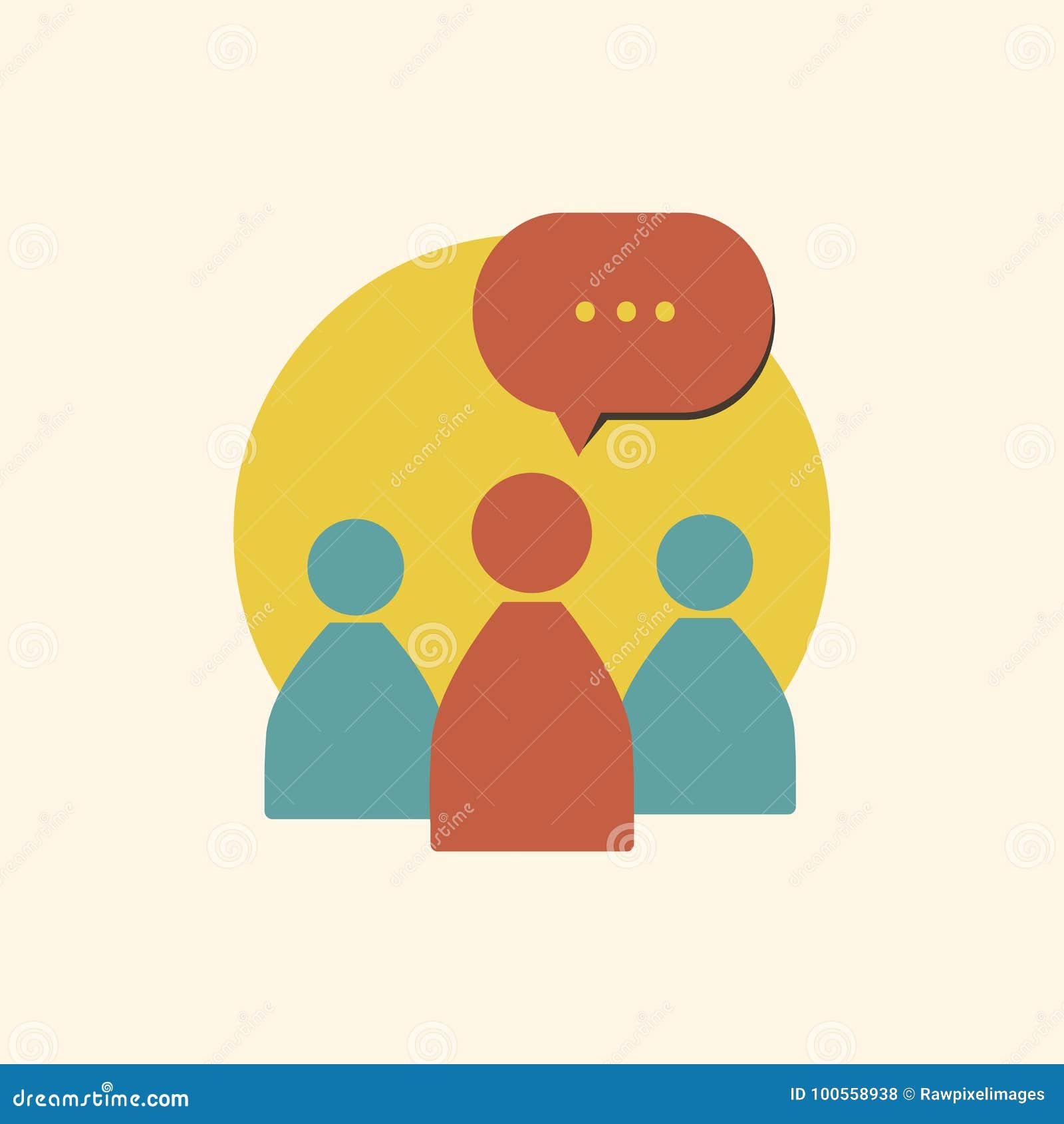 Vector of People Icon Chatting Stock Vector - Illustration of chatting ...