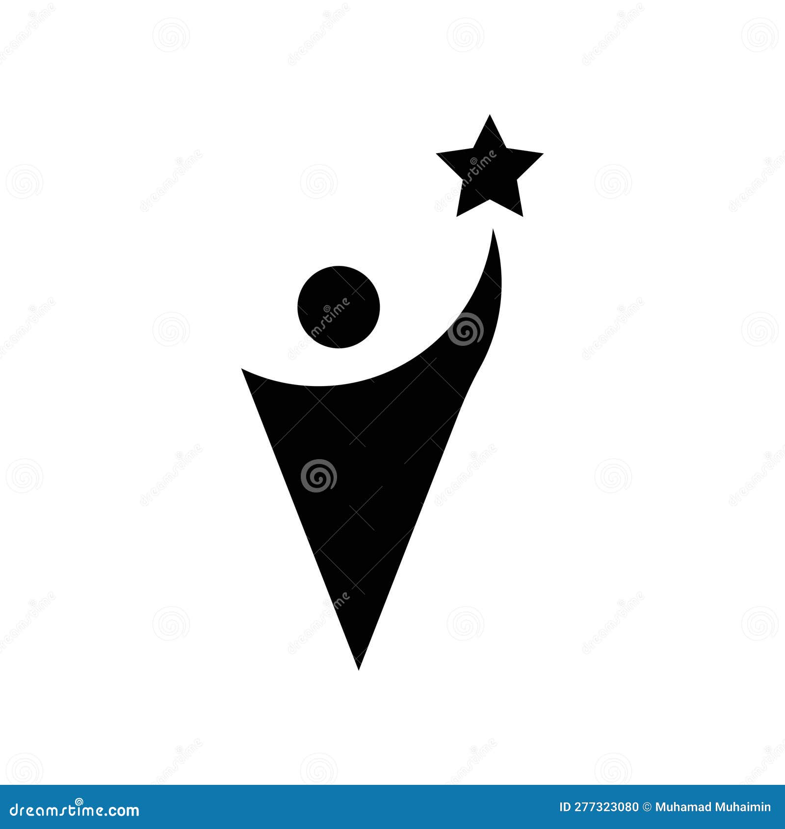 Vector People and Stars Logo Icon Stock Vector - Illustration of ...
