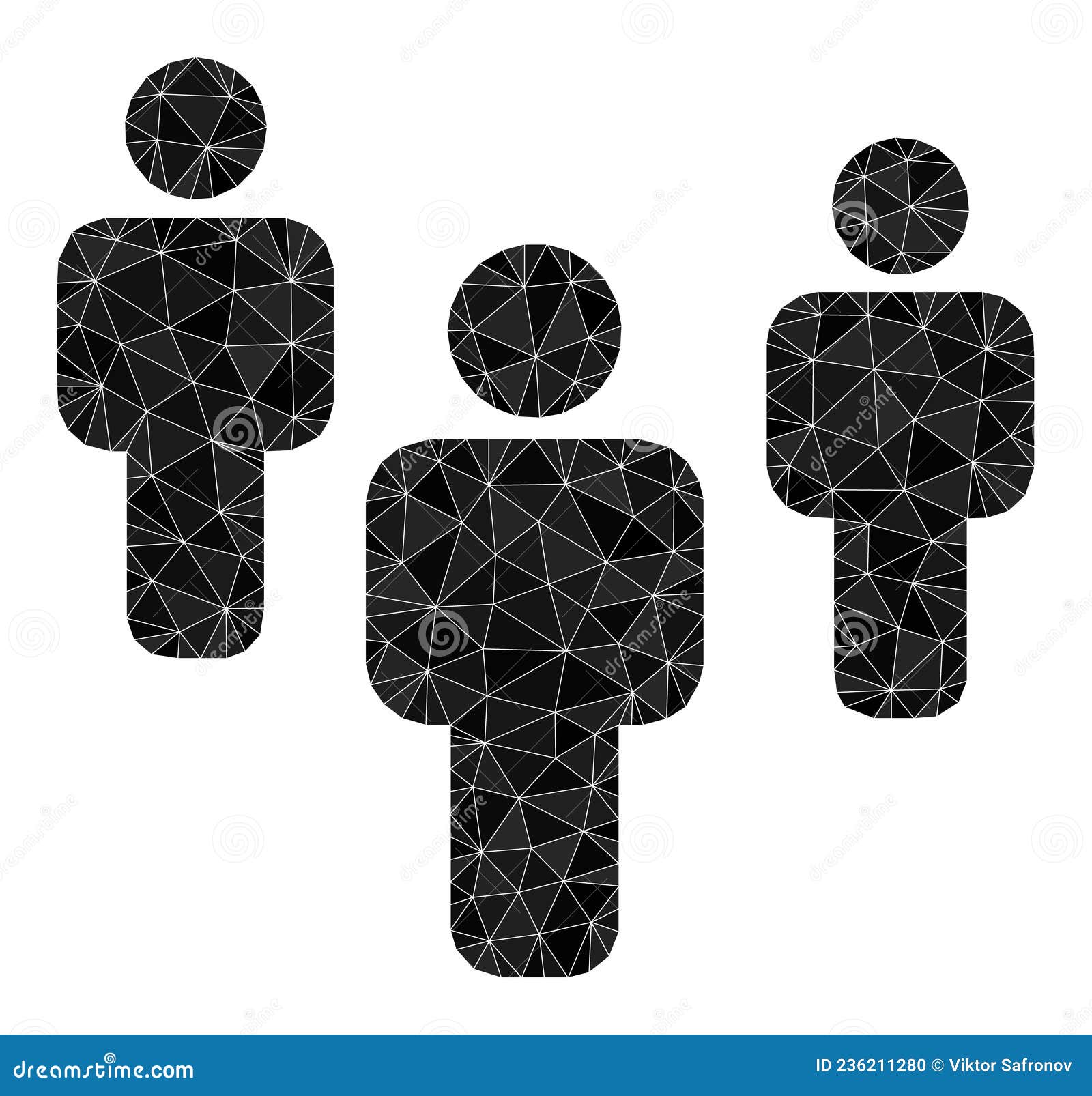 Vector People Triangle Filled Icon Stock Vector - Illustration of ...