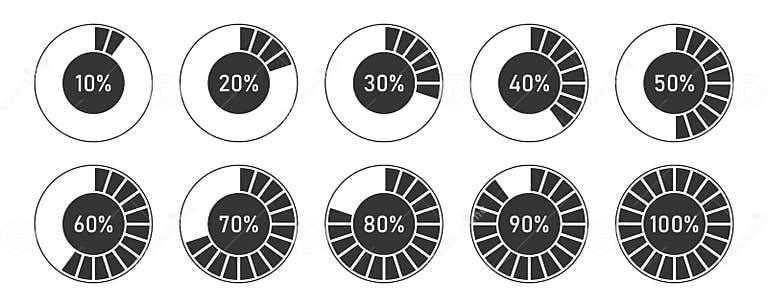 Vector Percentage Indicators Stock Illustration - Illustration of ...