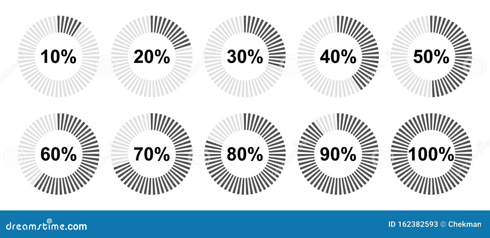 Vector Percentage Indicators Stock Illustration - Illustration of ...