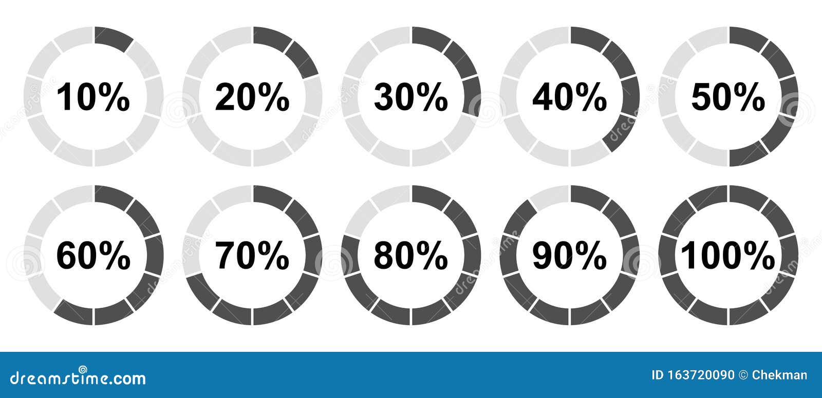 Vector Percentage Indicators Stock Illustration - Illustration of ...