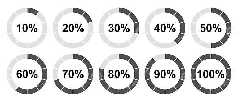 Vector Percentage Indicators Stock Illustration - Illustration of ...