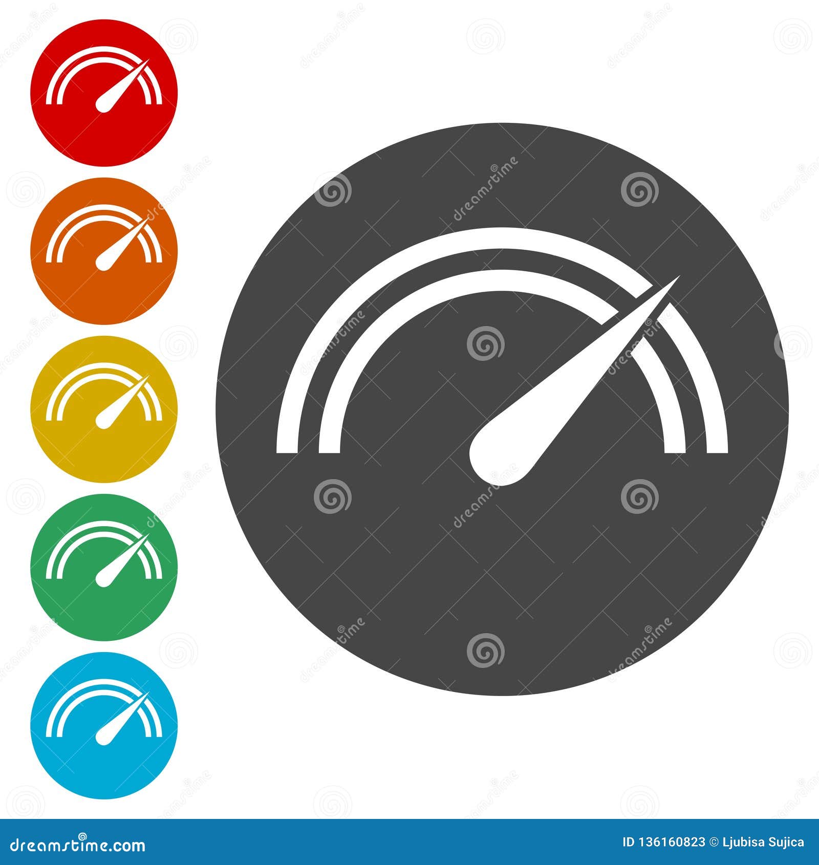 Vector Performance Measurement Icons Set Stock Vector - Illustration of ...