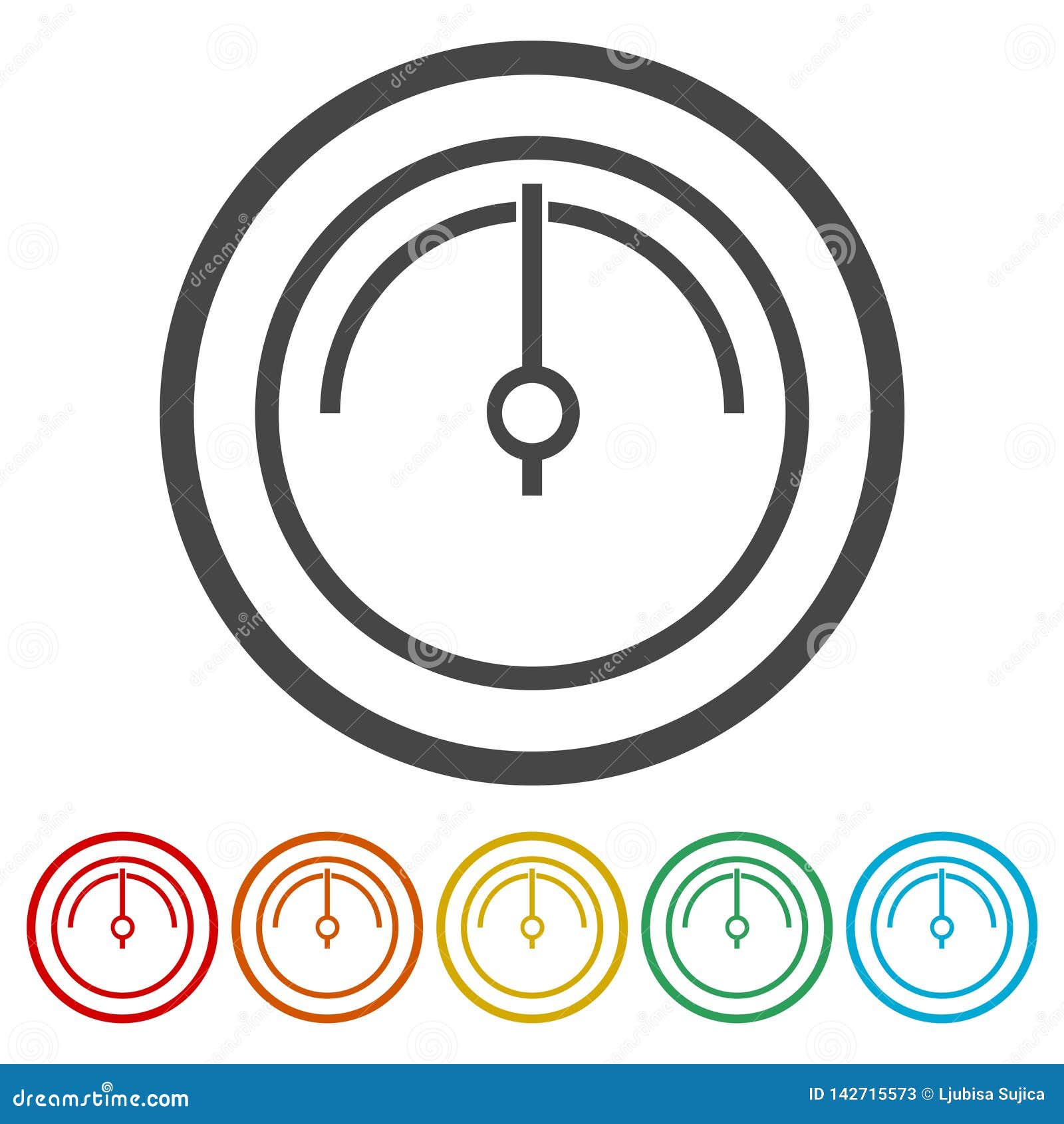 Vector Performance Measurement Icons Set Stock Vector - Illustration of ...