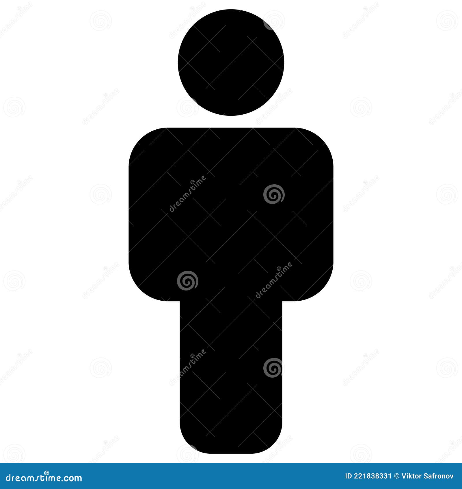 Vector Person Flat Icon Symbol Stock Vector - Illustration of simple ...