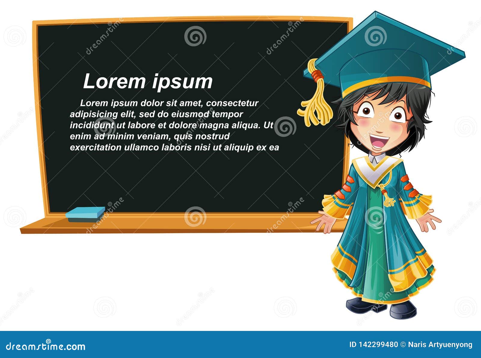 Vector Isolated Person Has Graduated. Stock Vector - Illustration of ...