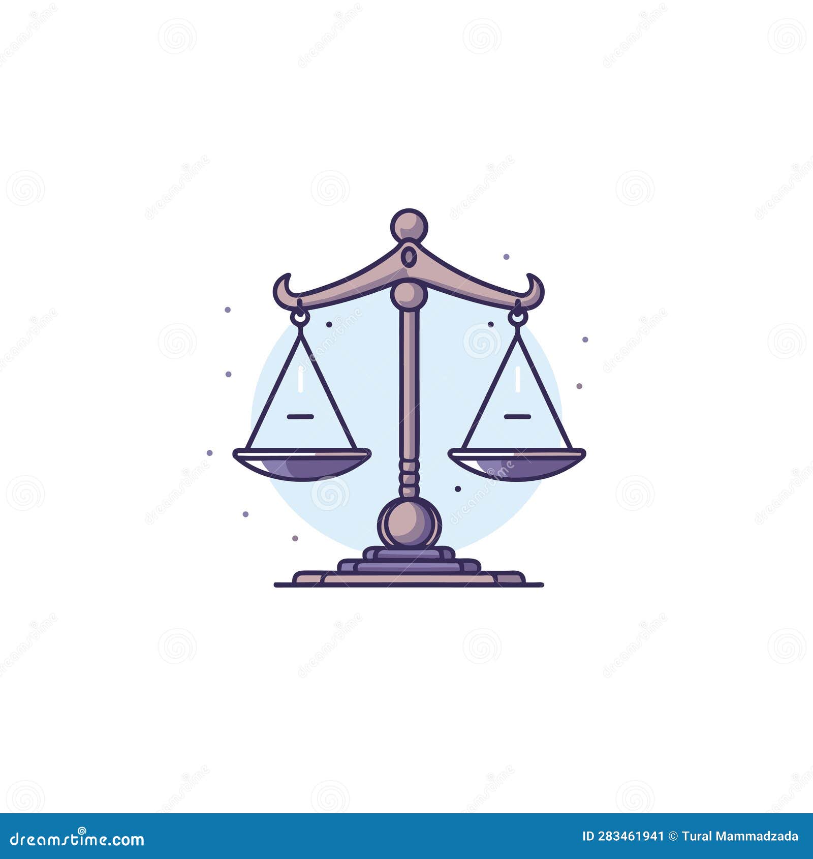 Vector of a Person Standing on a Balance Scale Stock Vector ...