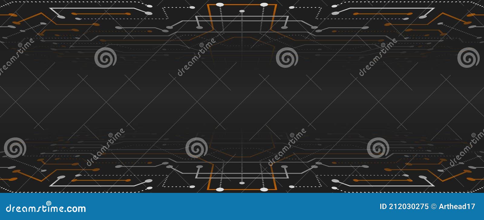 Vector Perspective Futuristic Circuit Board. Computer, Internet ...