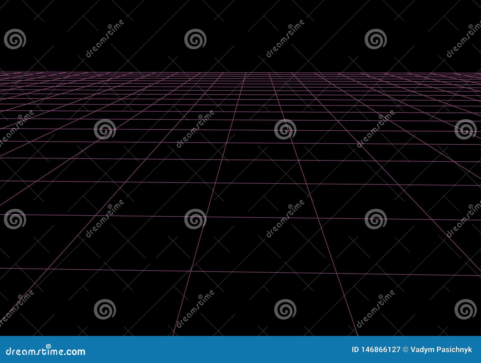 Vector Perspective Grid. Abstract Mesh Background. Polygonal Mountains ...