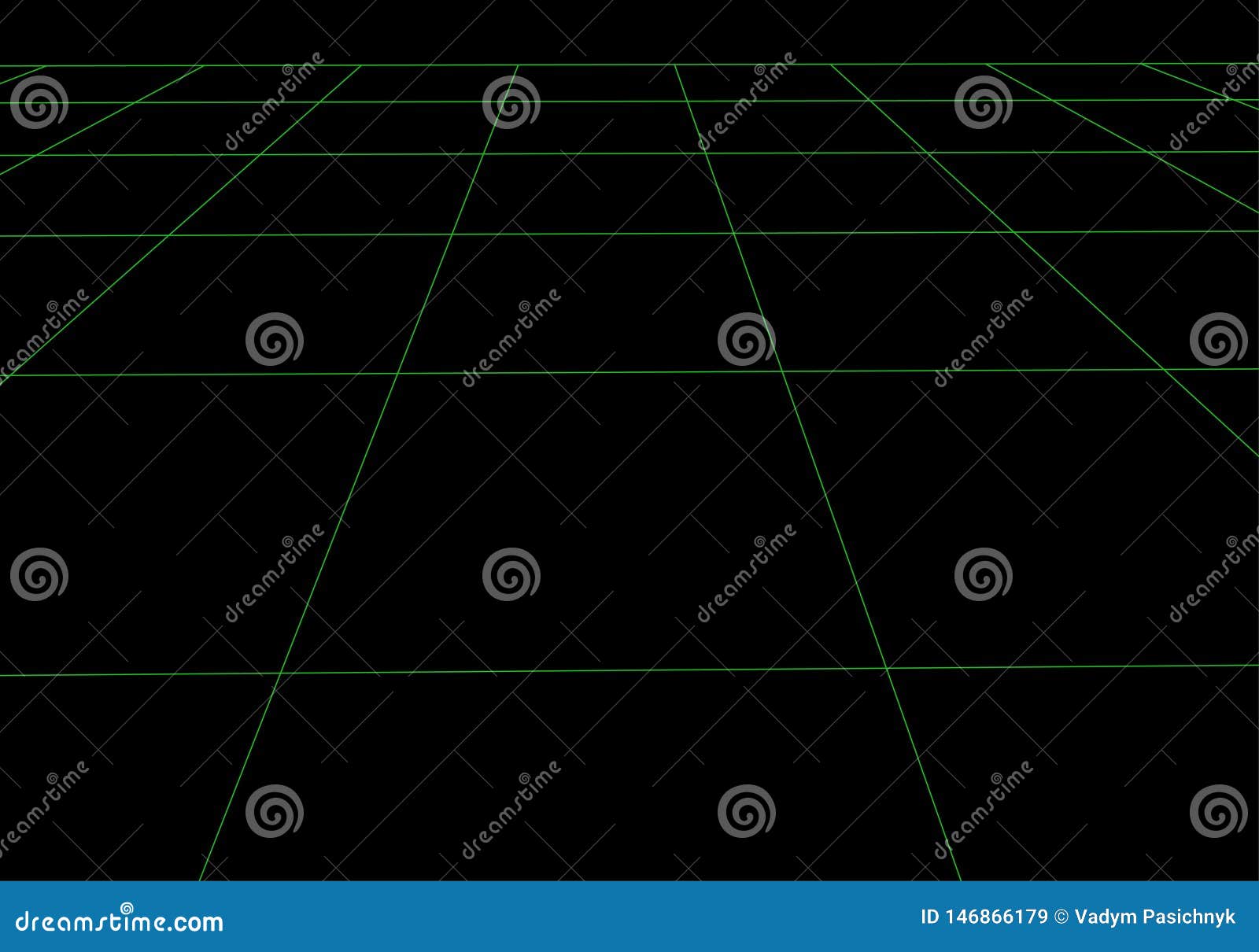 Vector Perspective Grid. Abstract Mesh Background. Polygonal Mountains ...