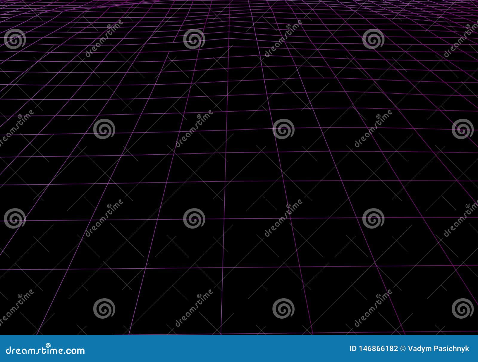 Vector Perspective Grid. Abstract Mesh Background. Polygonal Mountains ...