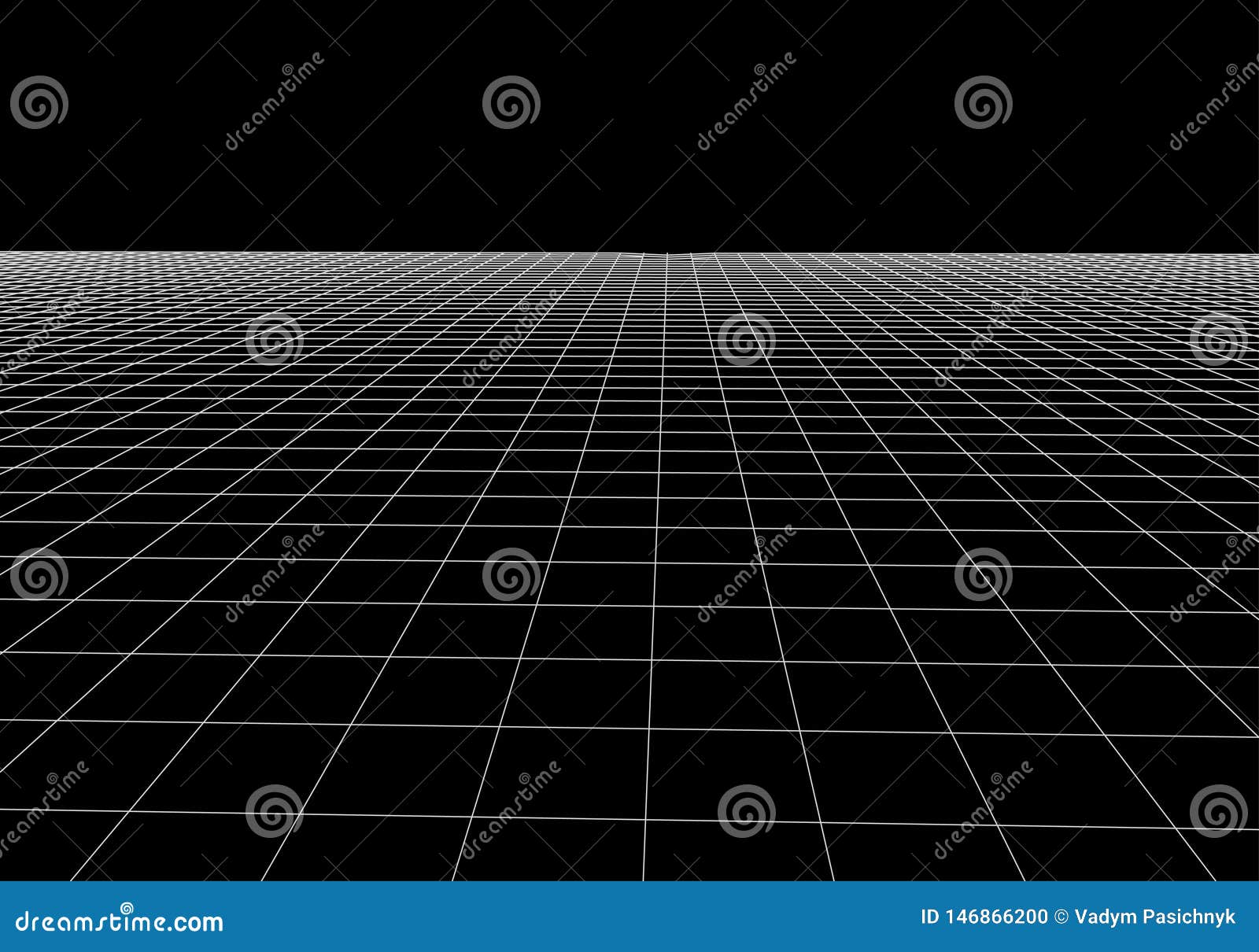 Vector Perspective Grid. Abstract Mesh Background. Polygonal Mountains ...