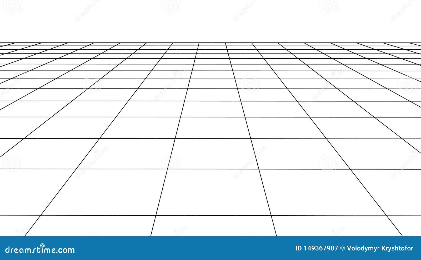 Vector Perspective Grid with Detailed Lines Stock Illustration ...