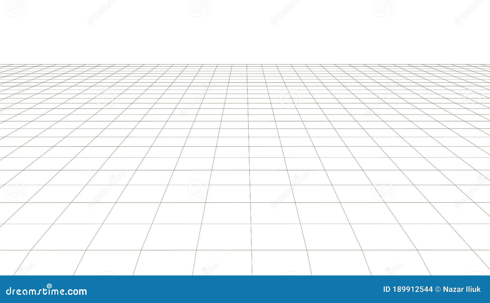 Vector Perspective Grid. Detailed Lines on White Background Stock ...