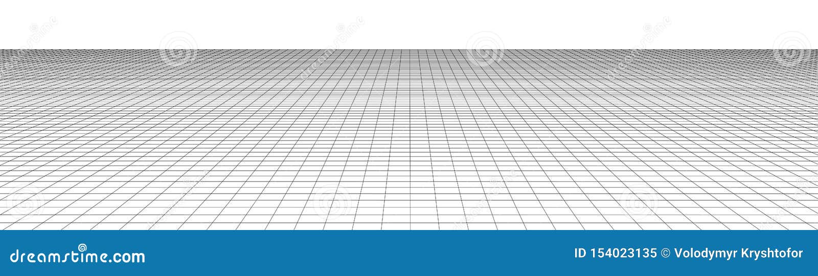 Vector Perspective Grid. Detailed Lines On White Background. Widescreen ...