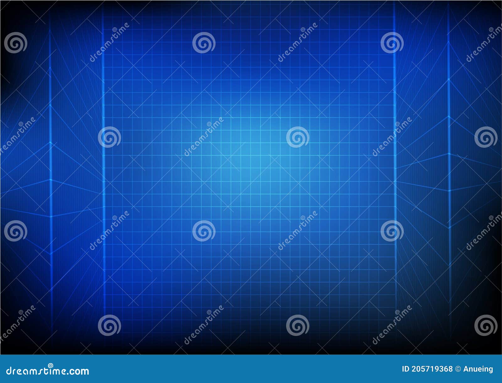 Vector : Perspective Grid Network on Blue Background Stock Vector ...
