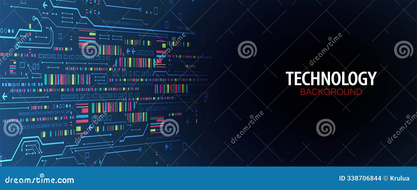 Vector Perspective Illustration, Hi-tech Digital Technology and ...