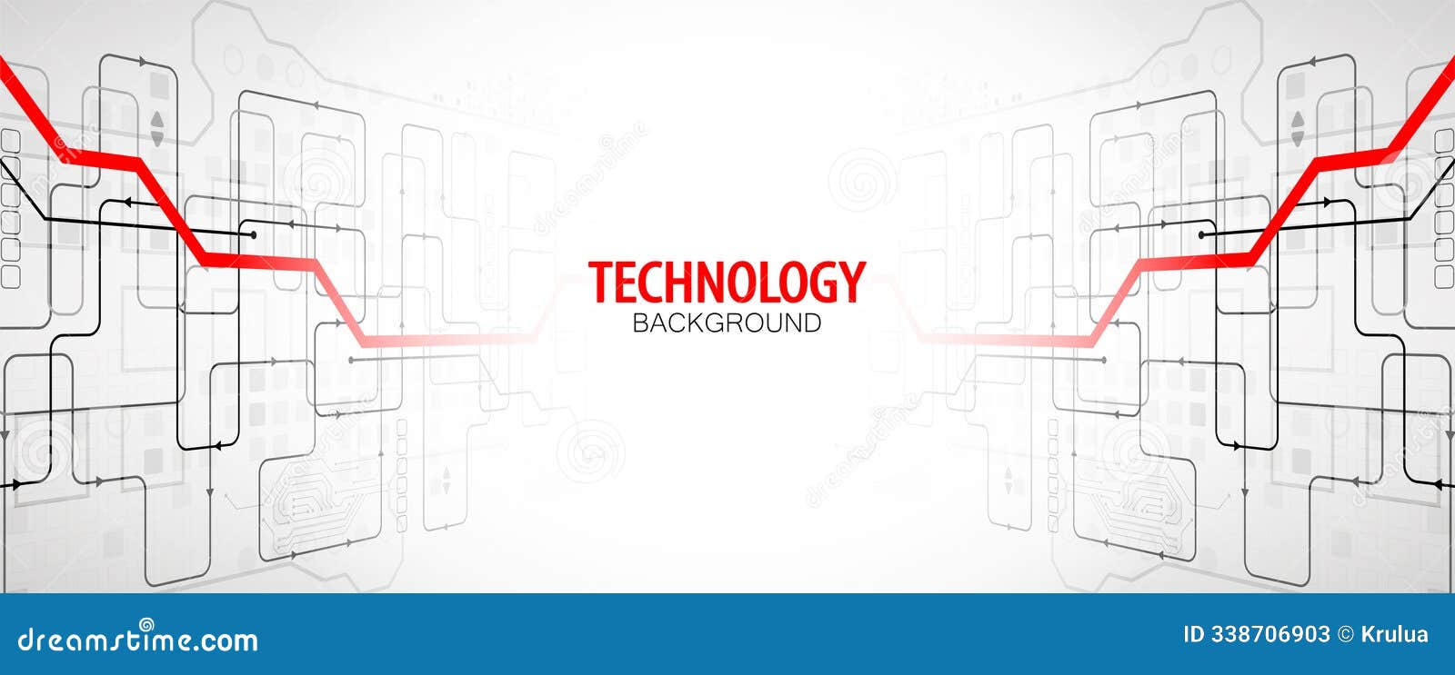 Vector Perspective Illustration, Hi-tech Digital Technology and ...