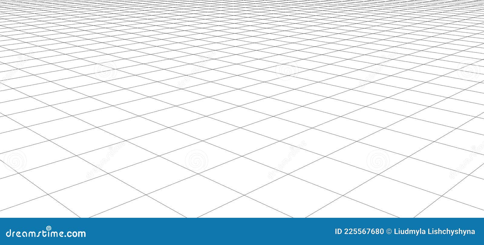 Vector Perspective Mesh. Detailed Lines on a White Background. 3d ...