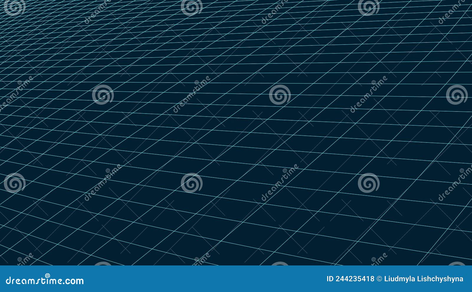 Vector Perspective Mesh. Detailed Lines on a White Background. 3d ...
