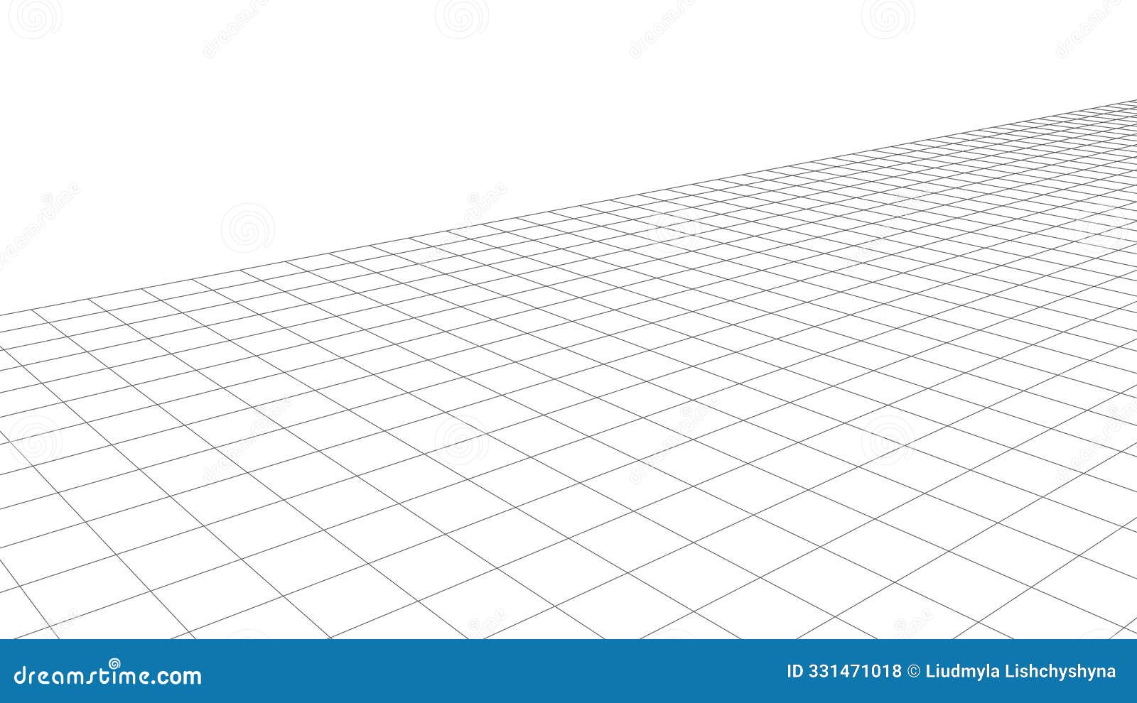 Vector Perspective Mesh. Detailed Lines on a White Background. 3d ...