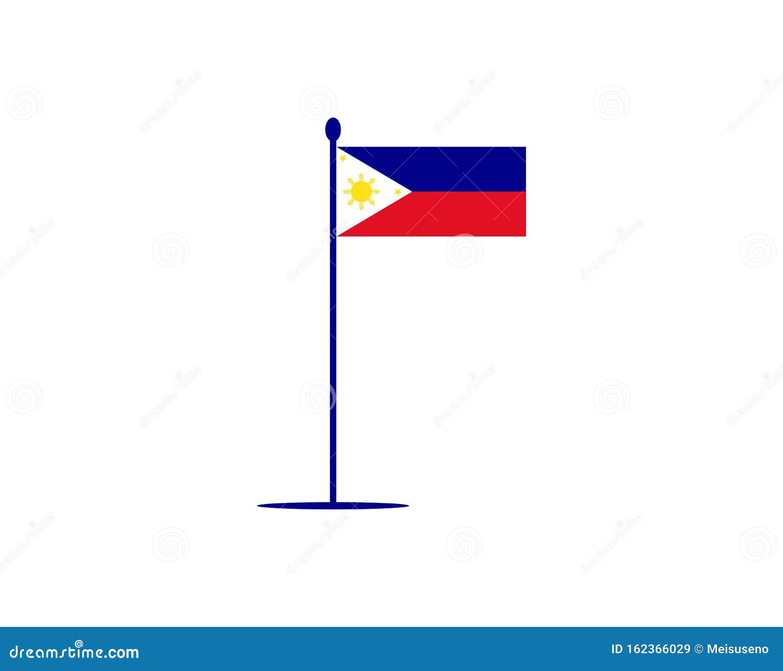 Vector Philippines Flag, Philippines Flag Illustration, Philippines ...