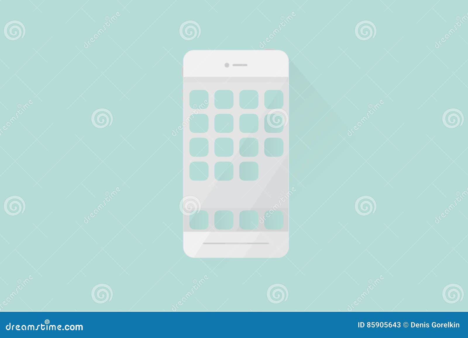Vector phone app icon. stock vector. Illustration of sign - 85905643