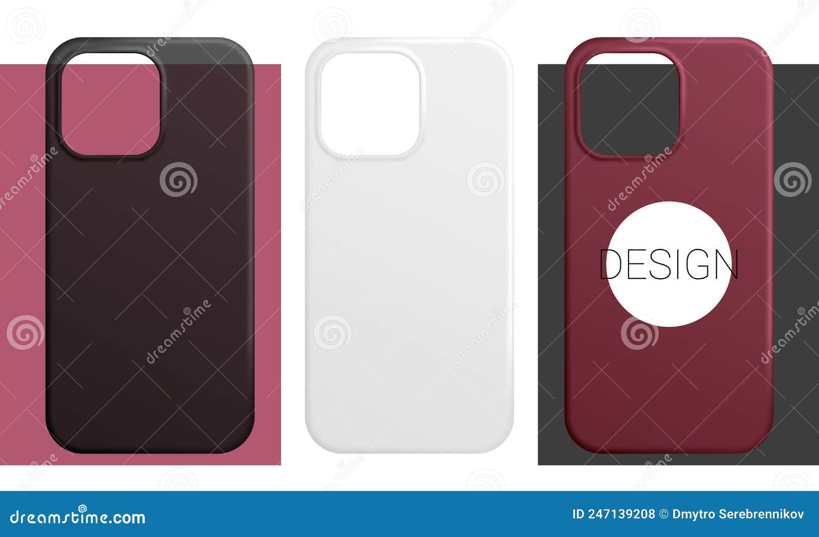 Vector Phone Case in Mesh Gradient Style Stock Vector - Illustration of ...