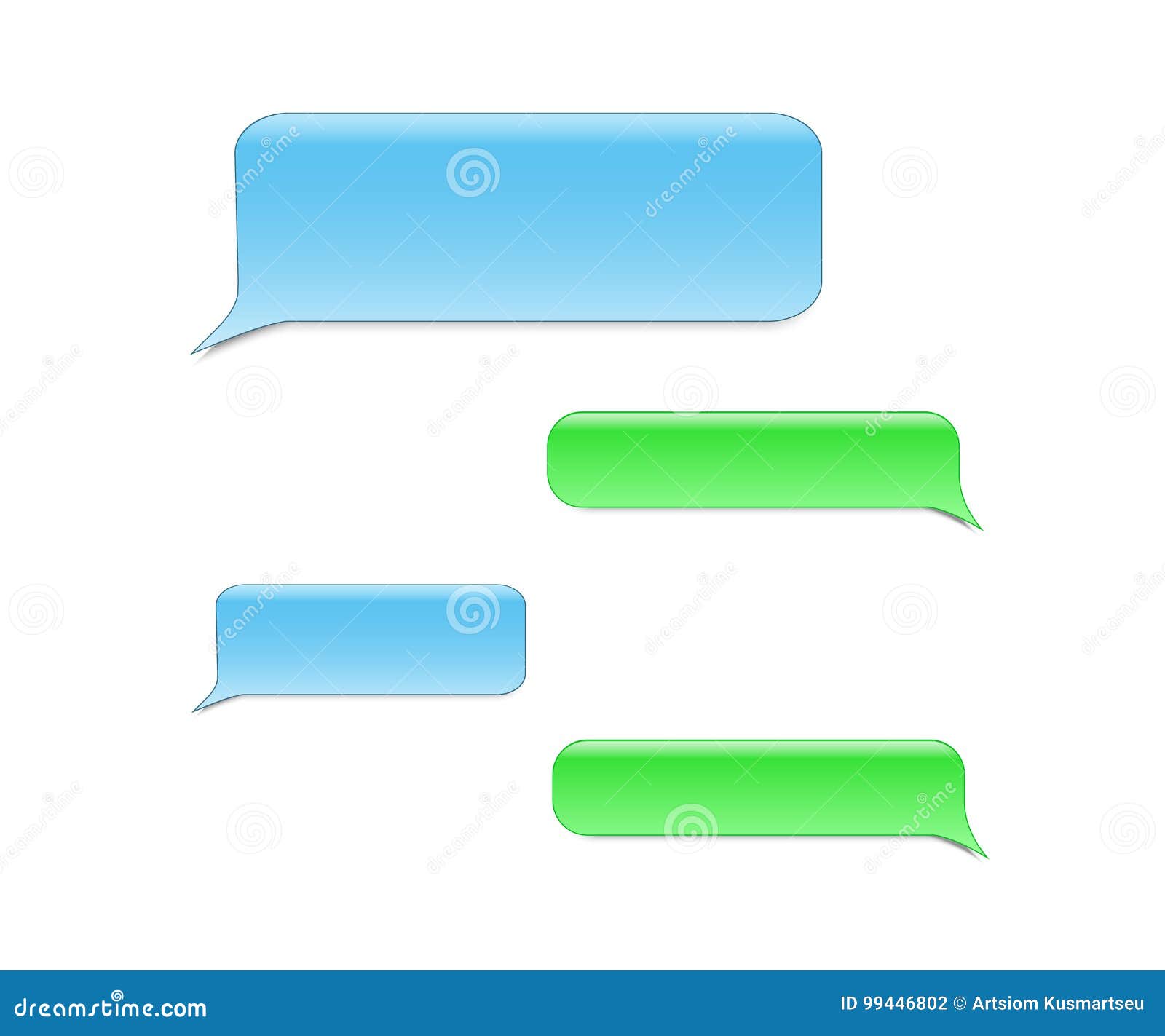 Vector phone chat bubbles stock vector. Illustration of bubble - 99446802
