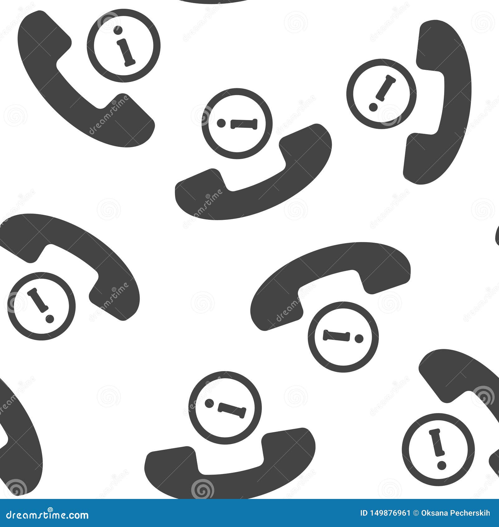 Vector Phone Icon and Letter I. Get Help Information on the Phone ...