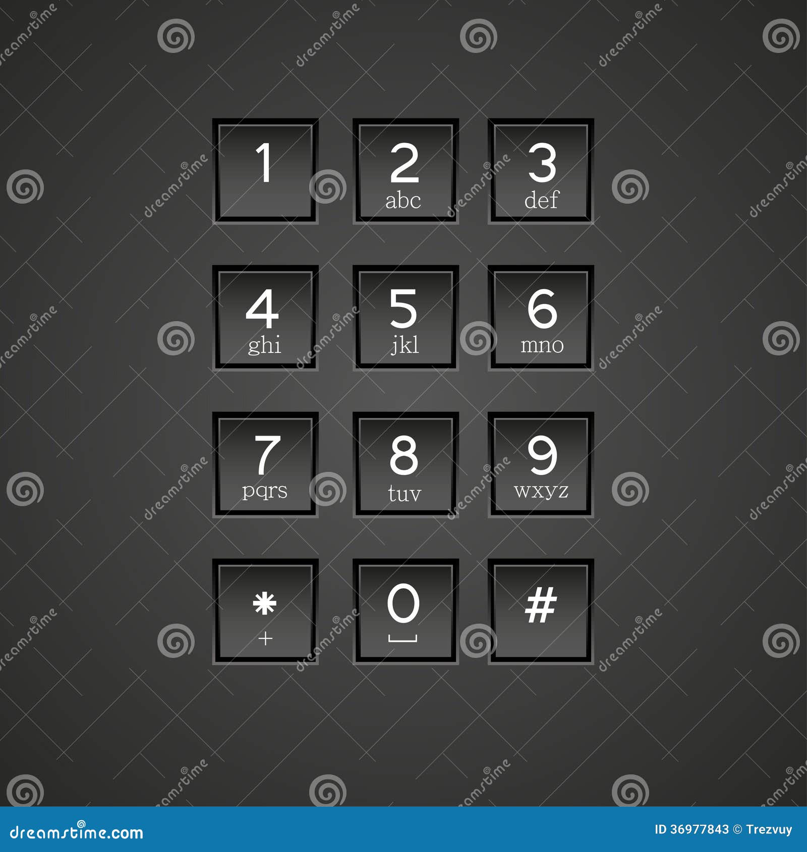 Vector Phone Keypad Background. Eps10 Stock Illustration - Illustration ...