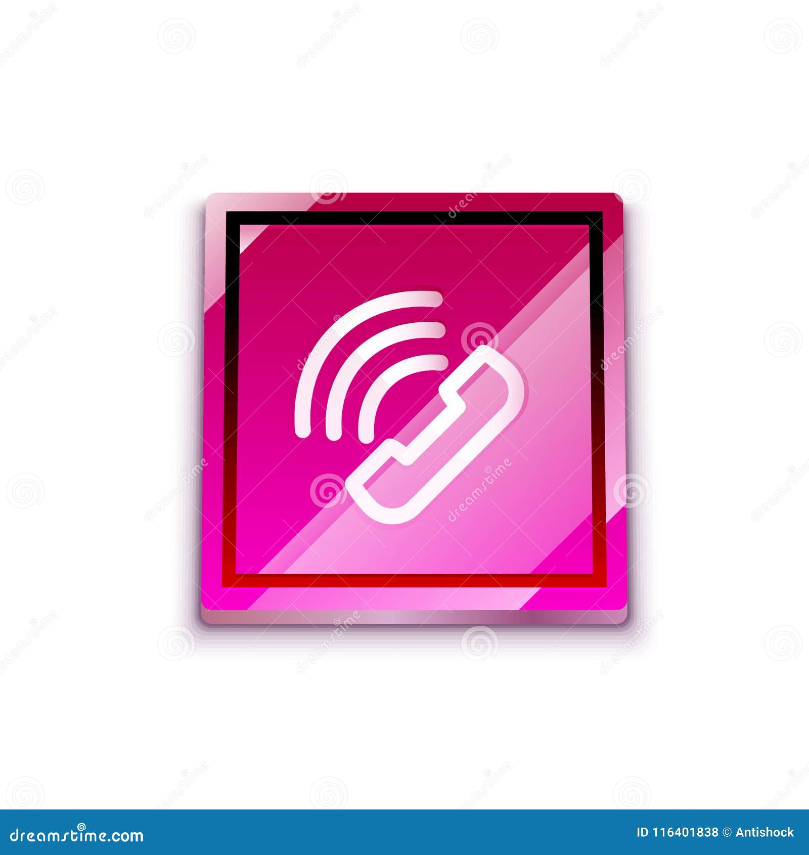 Vector Phone Support Web Button Stock Vector - Illustration of ...