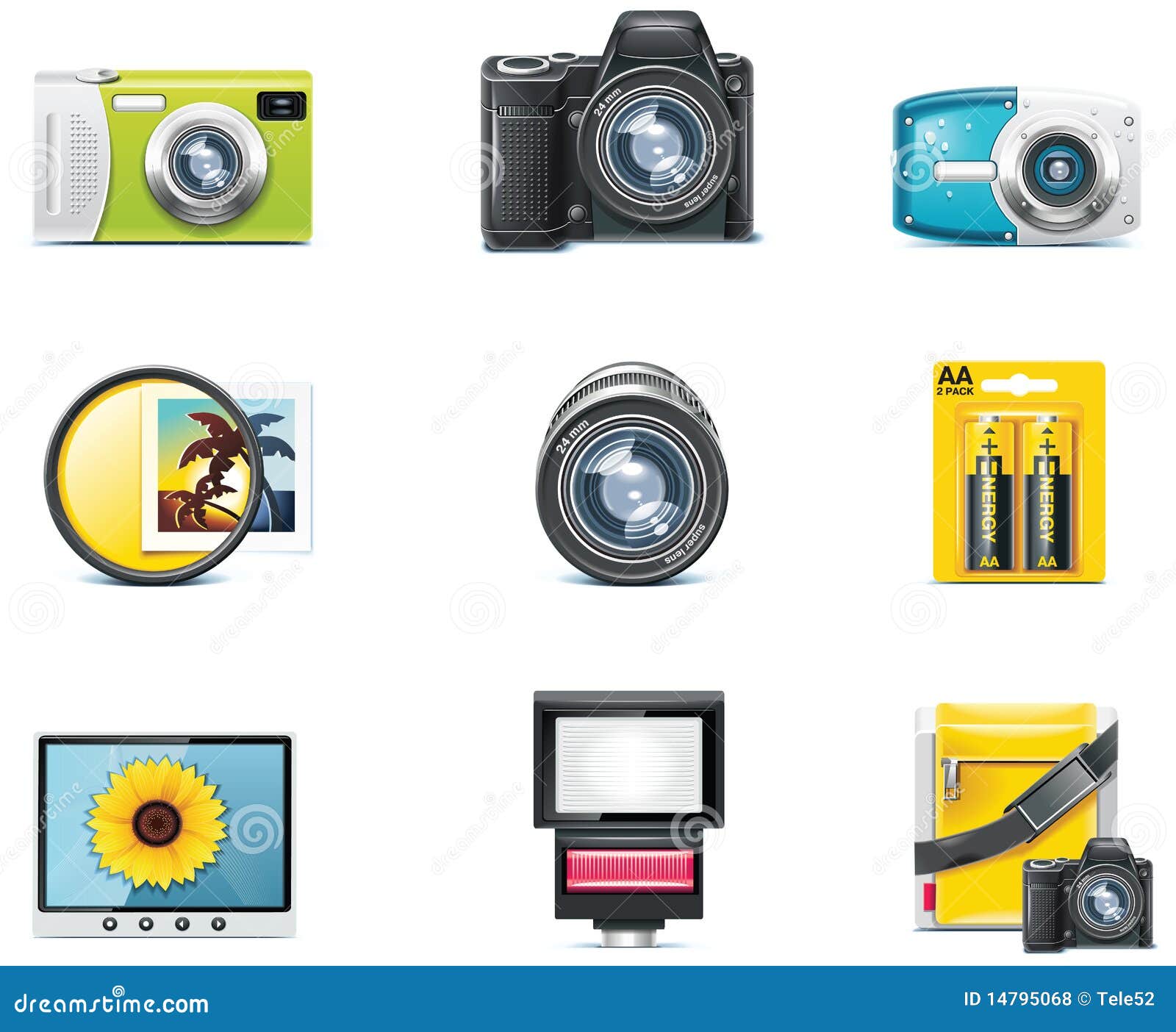 Vector Photography Icons. Part 1 | CartoonDealer.com #14795068