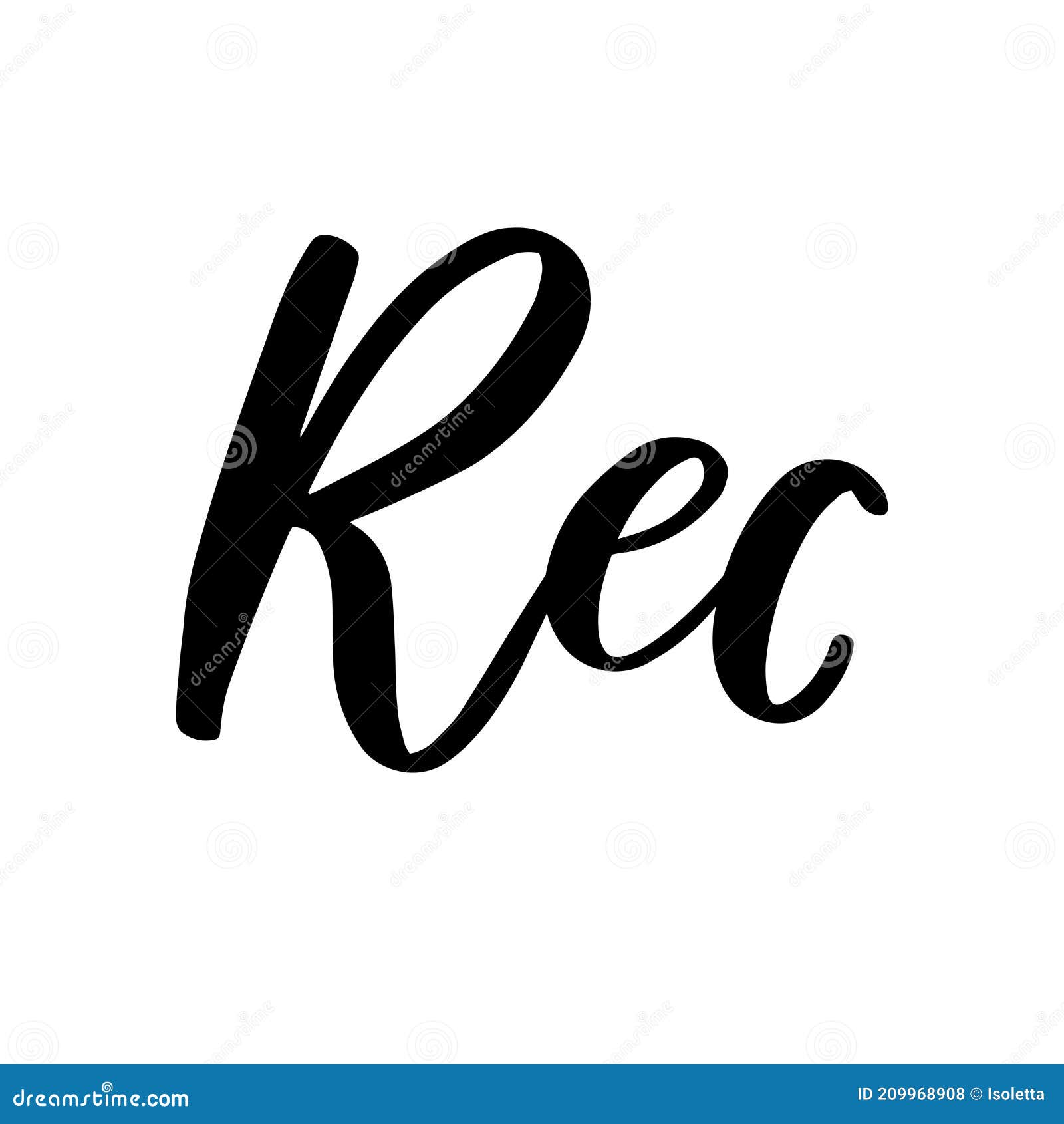 Rec. Vector Phrase for Social Media, Blogging, Web. Calligraphic ...