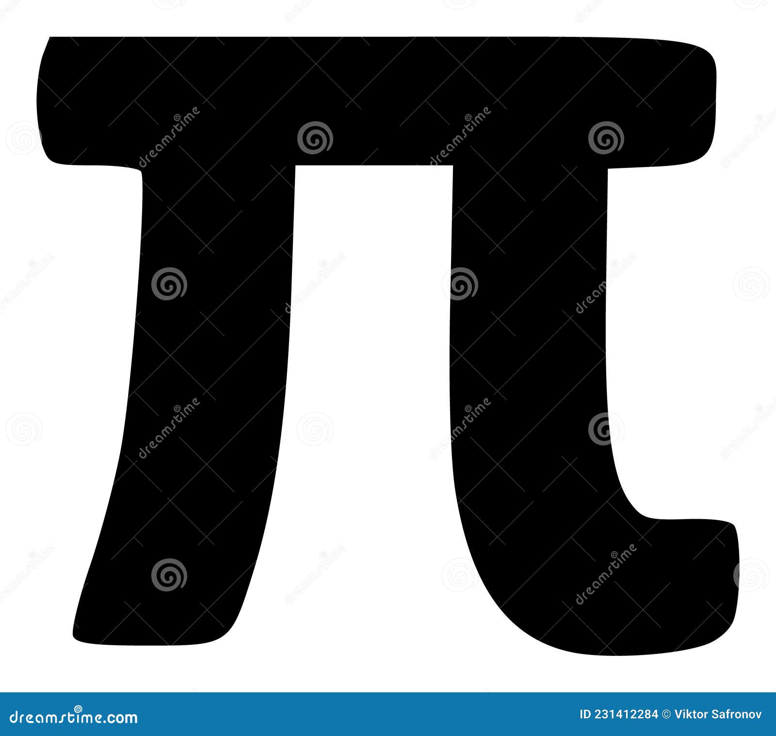 Vector Pi Greek Lowercase Symbol Flat Icon Illustration Stock Vector ...