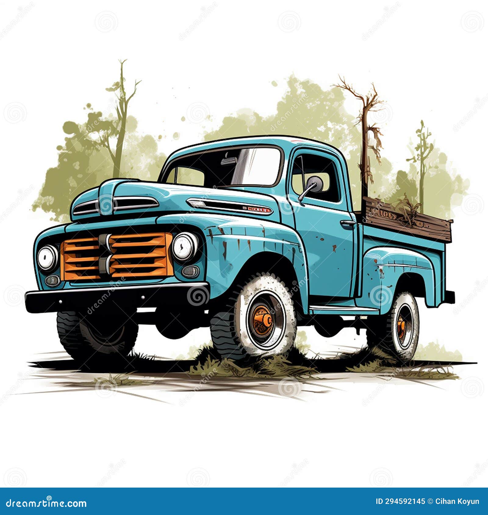 Vector Pickup Truck Illustration is Scalable and Versatile Stock ... Vector Pickup Truck Illustration is Scalable and Versatile Stock ...