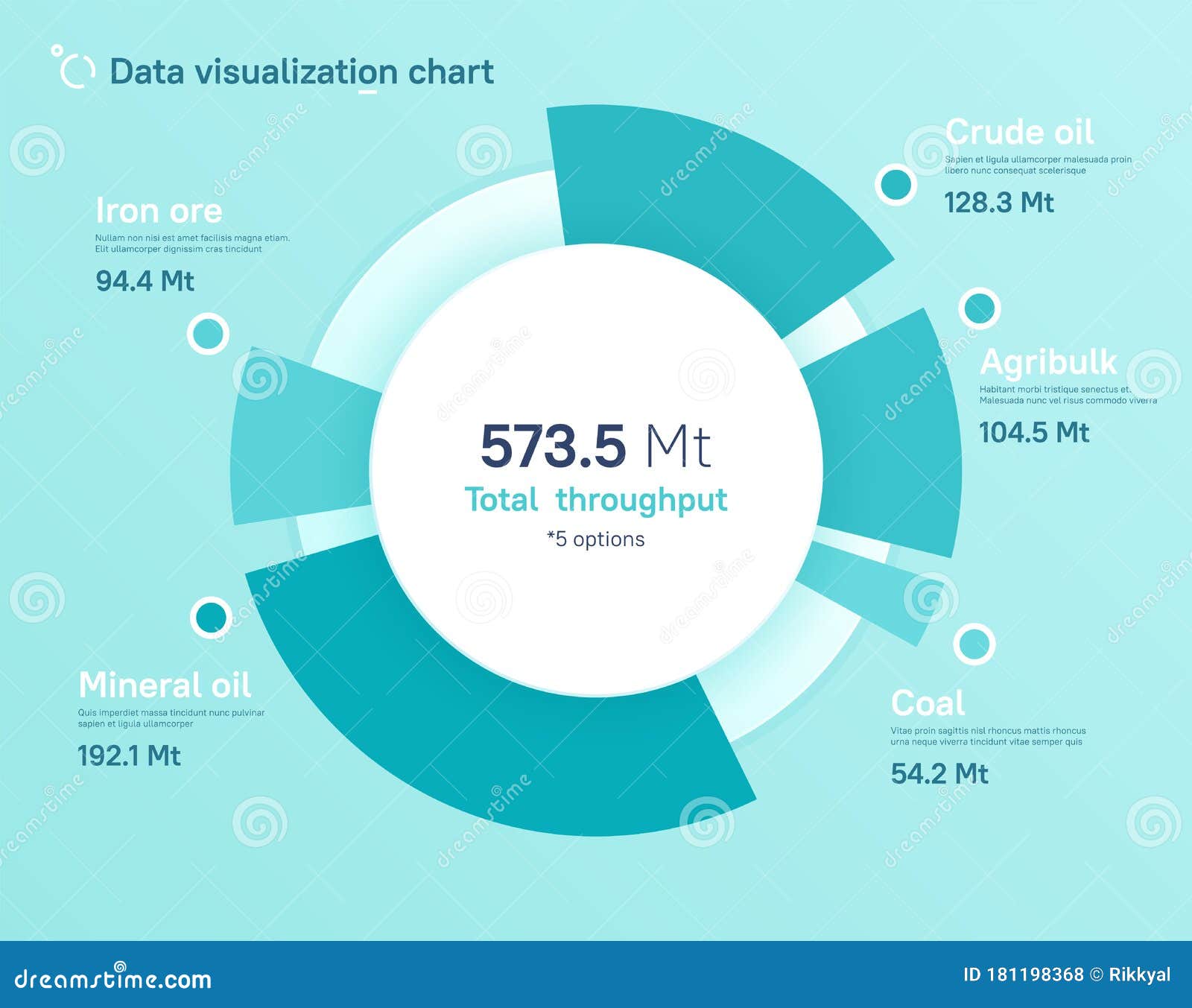 Vector Pie Chart Design, Modern Template for Creating Infographics ...