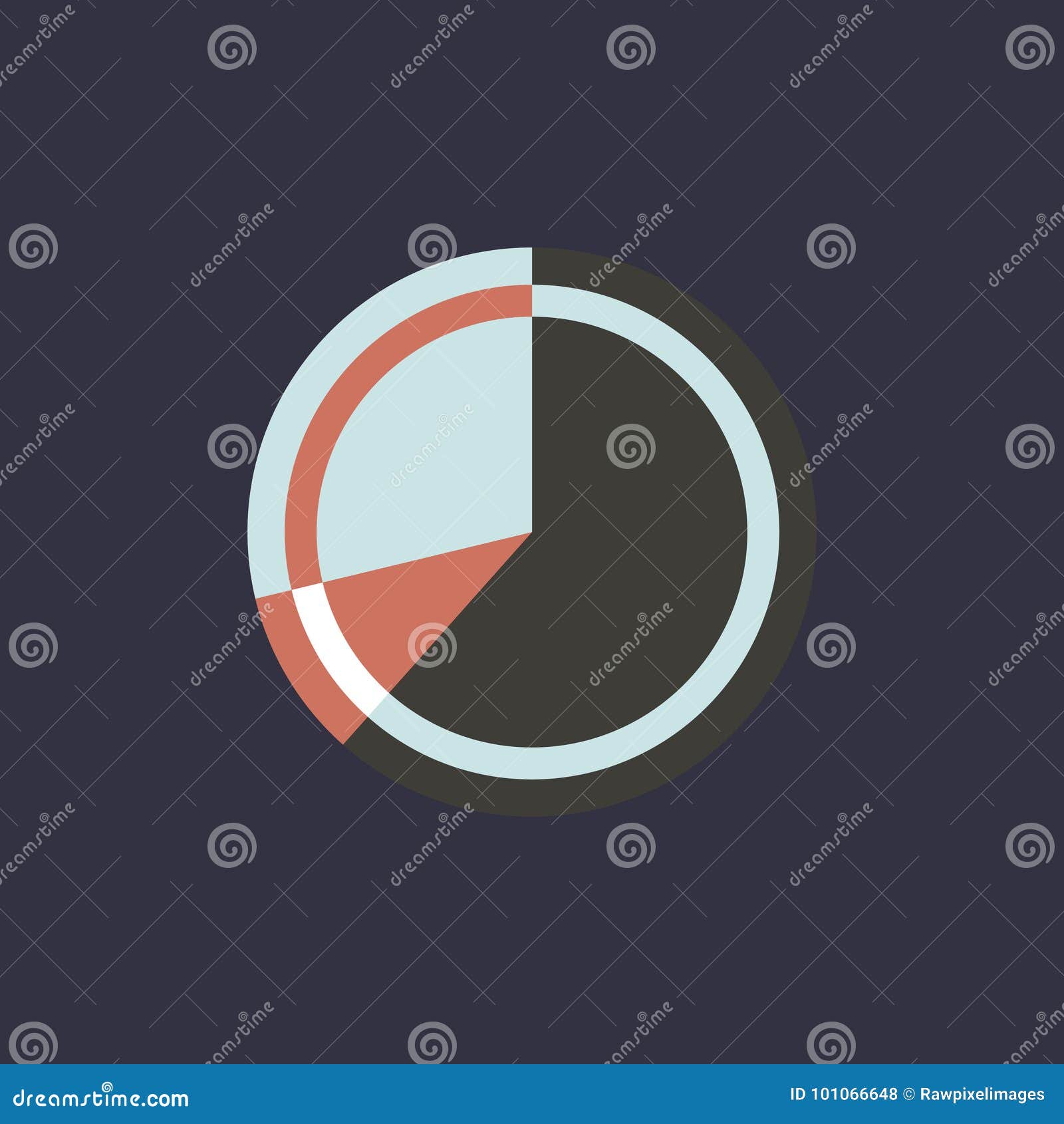 Vector of Pie Chart Illustration Stock Vector - Illustration of digital ...